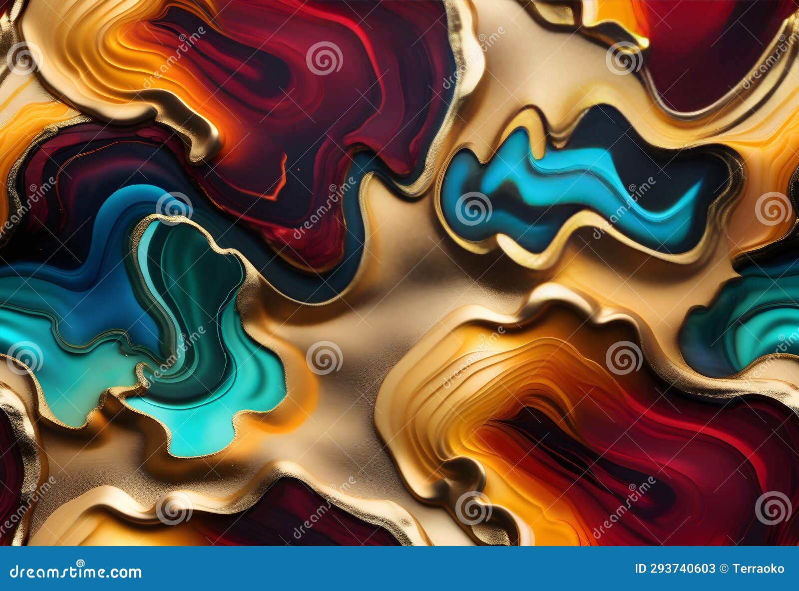 Jasper Texture Hand Painted With Ink Background With Golden Glitter ...