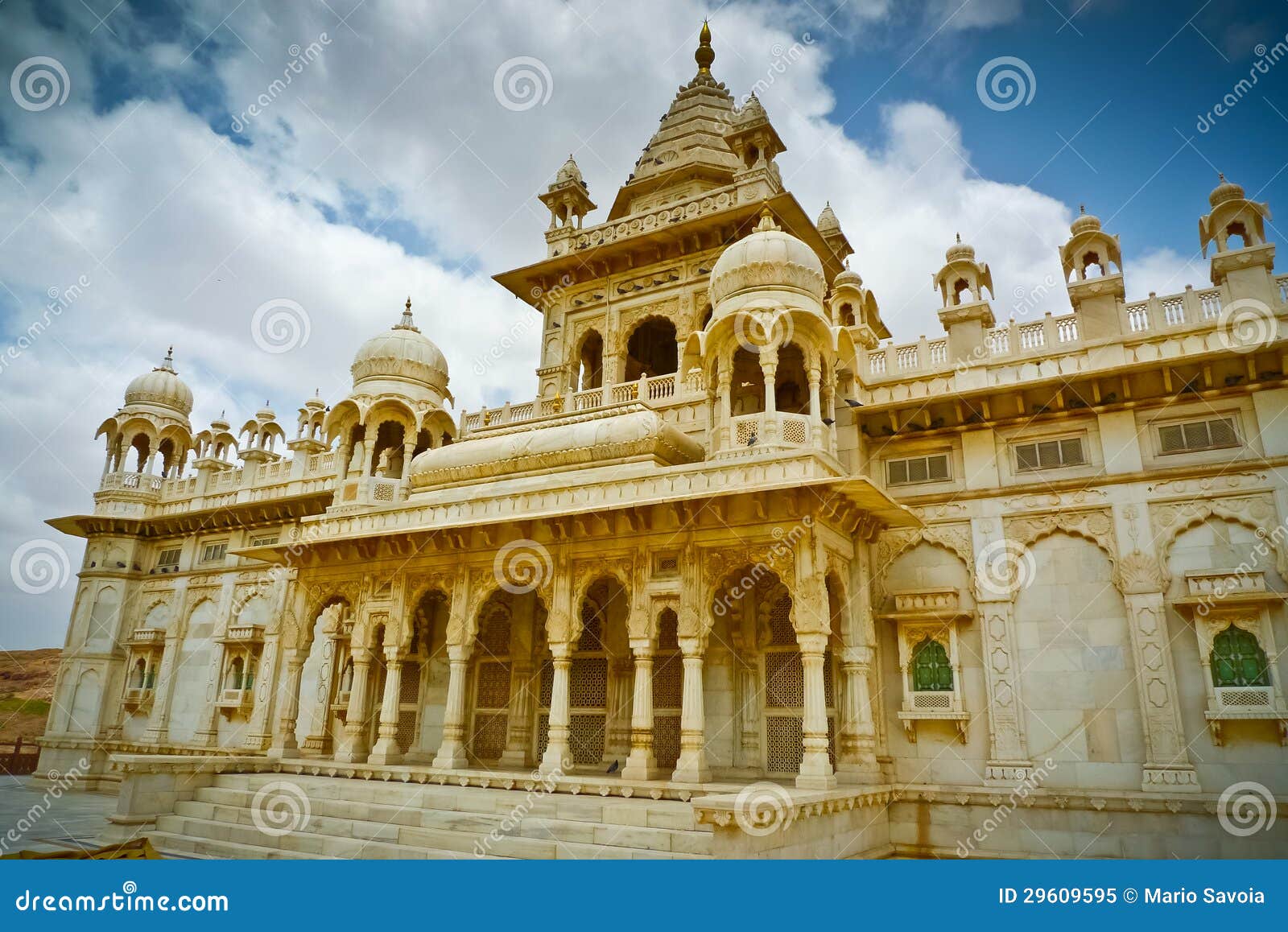Jaswant Thada stock image. Image of cremation, ornate - 29609595