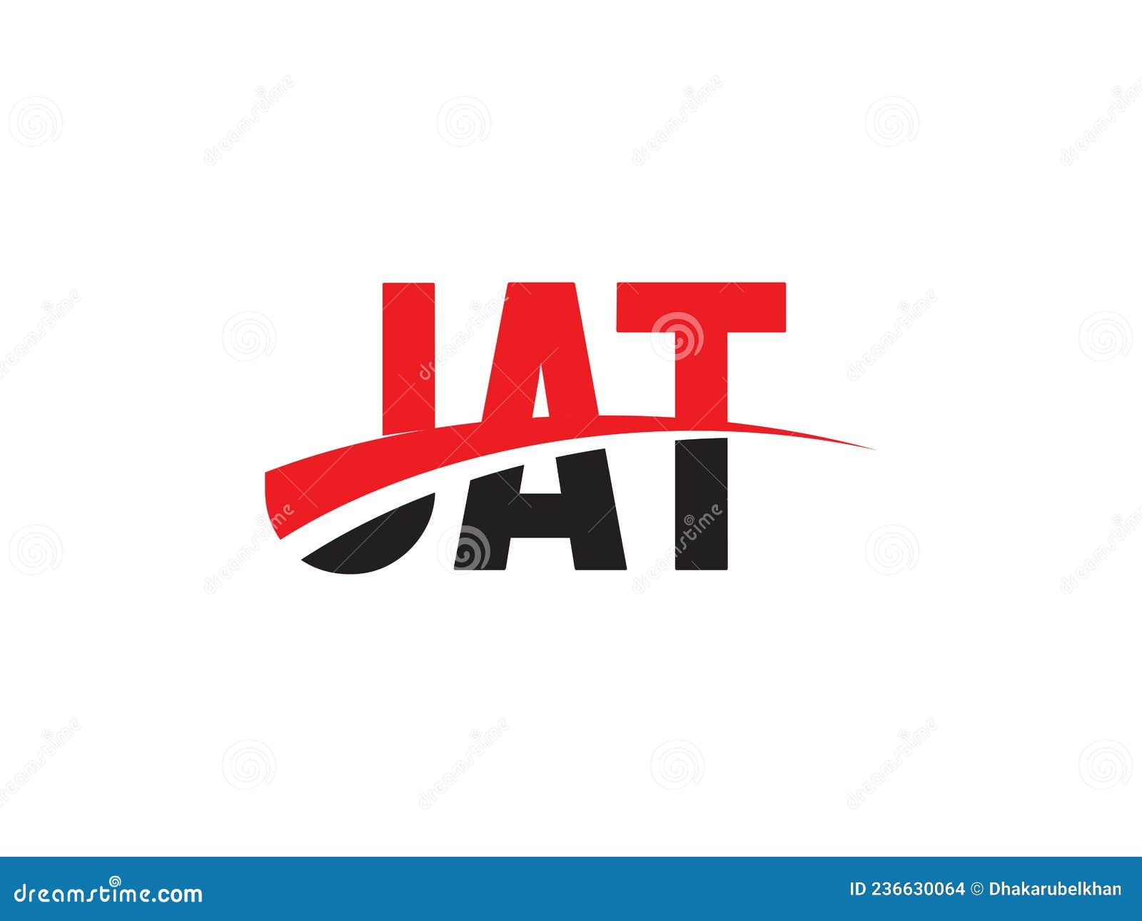 JAT Letter Initial Logo Design Vector Illustration Stock Vector ...