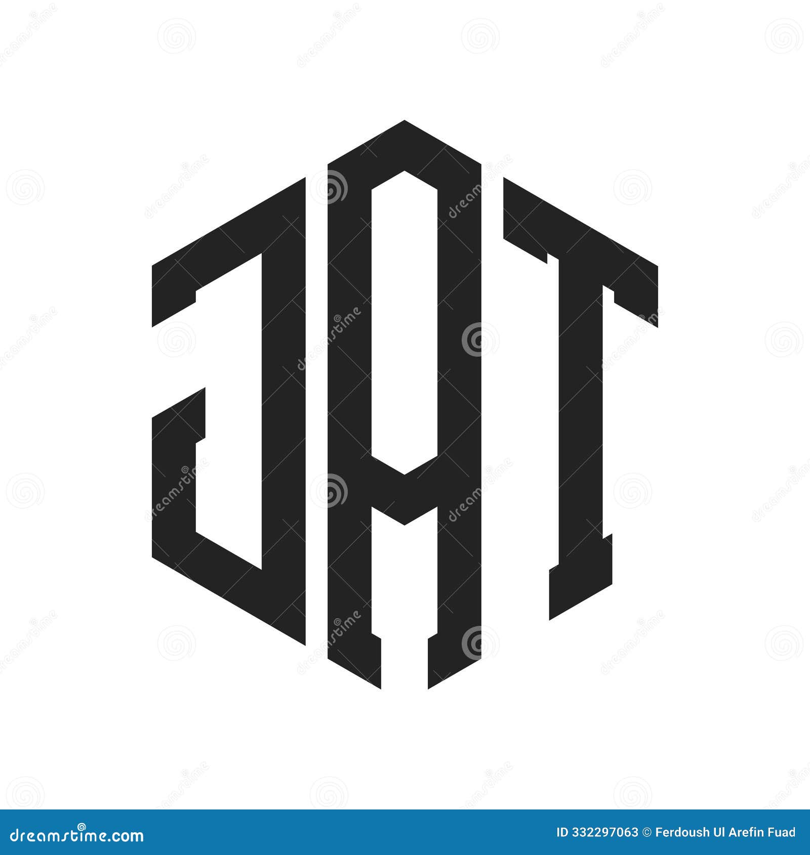 JAT Logo Design. Initial Letter JAT Monogram Logo Using Hexagon Shape ...