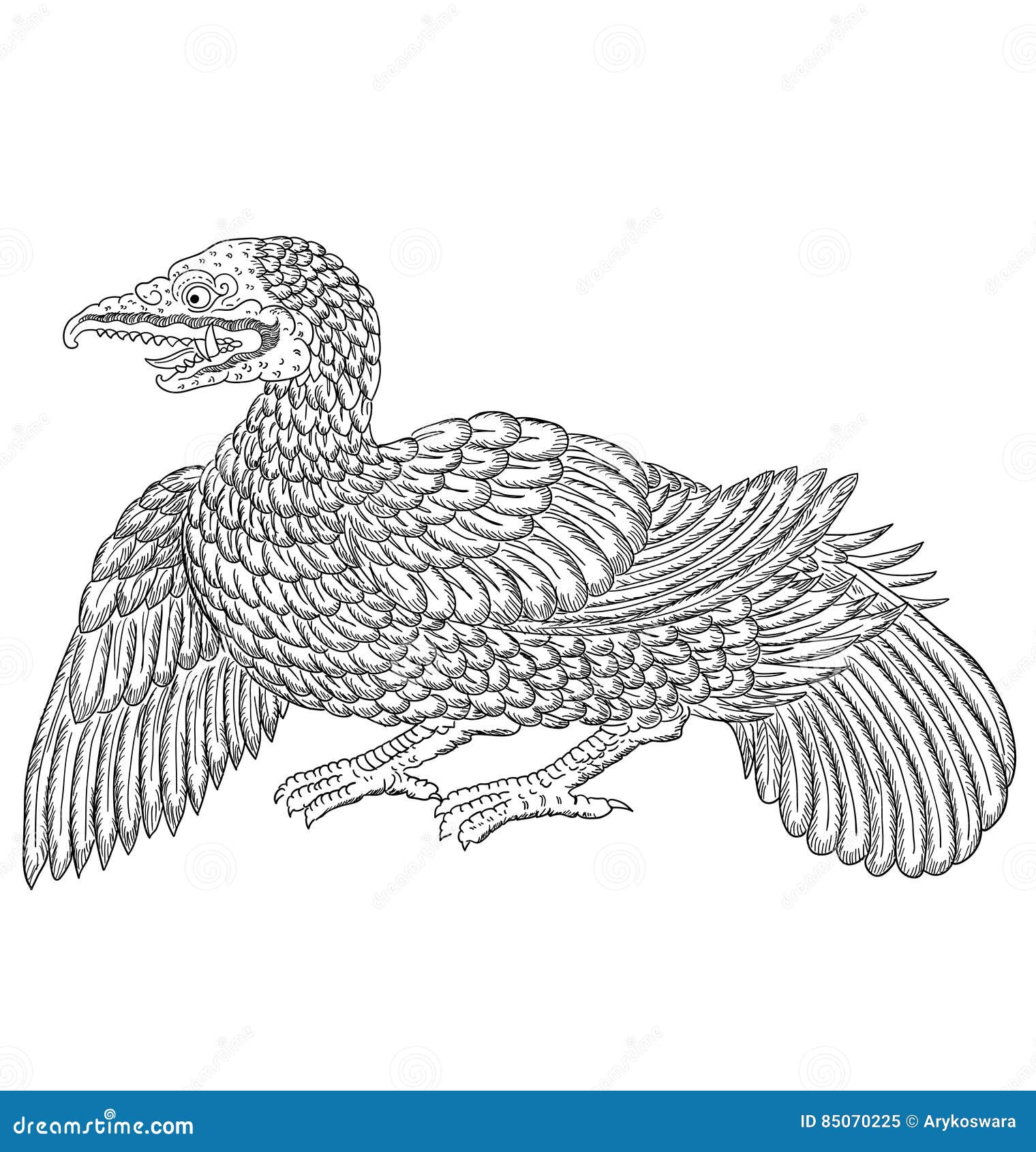 Jatayu ilustração do vetor. Ilustração de mahabharata - 85070225