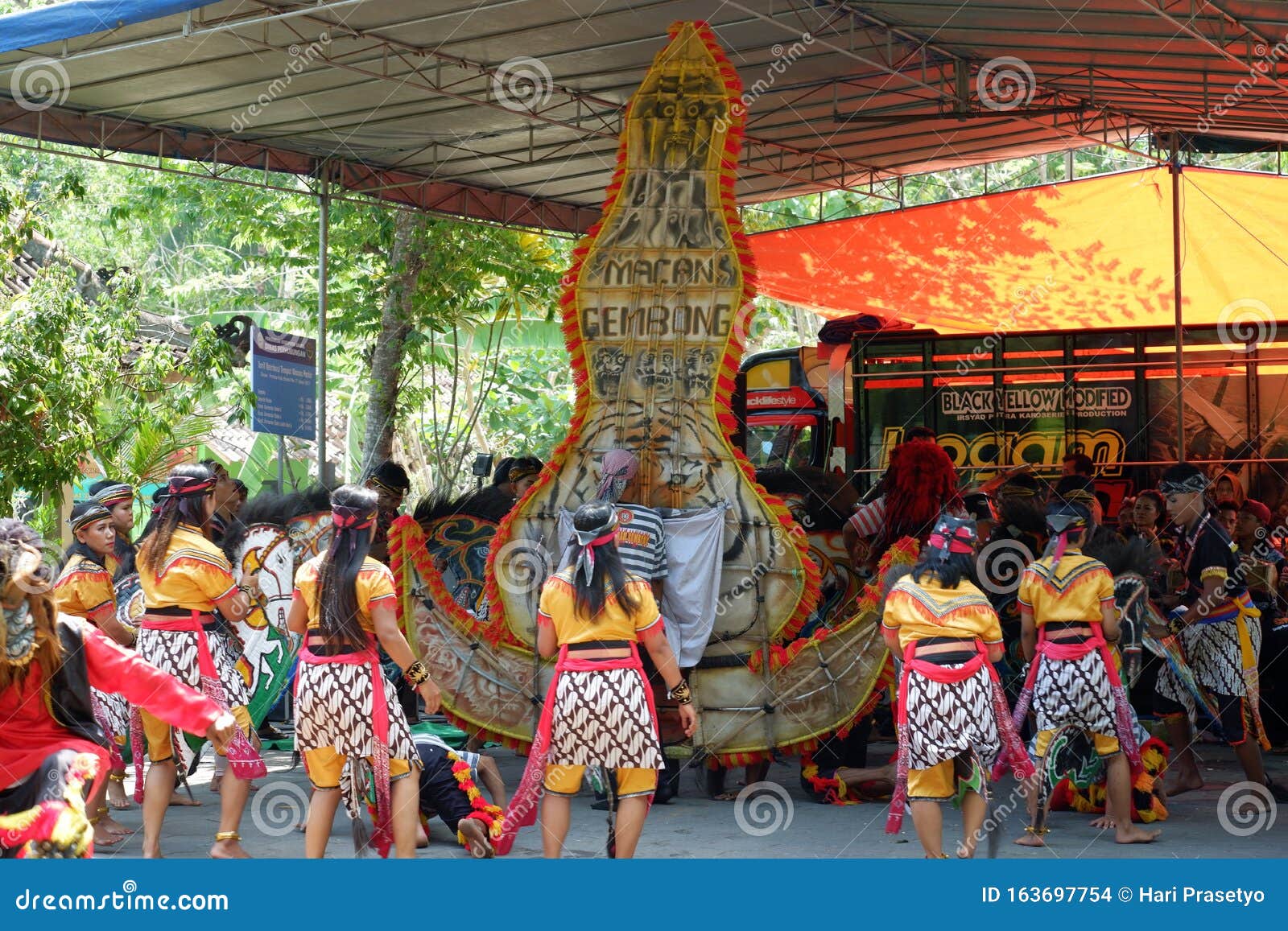 Jatilan/Jhatilan Dancer Using Various Mask. Editorial Stock Image ...