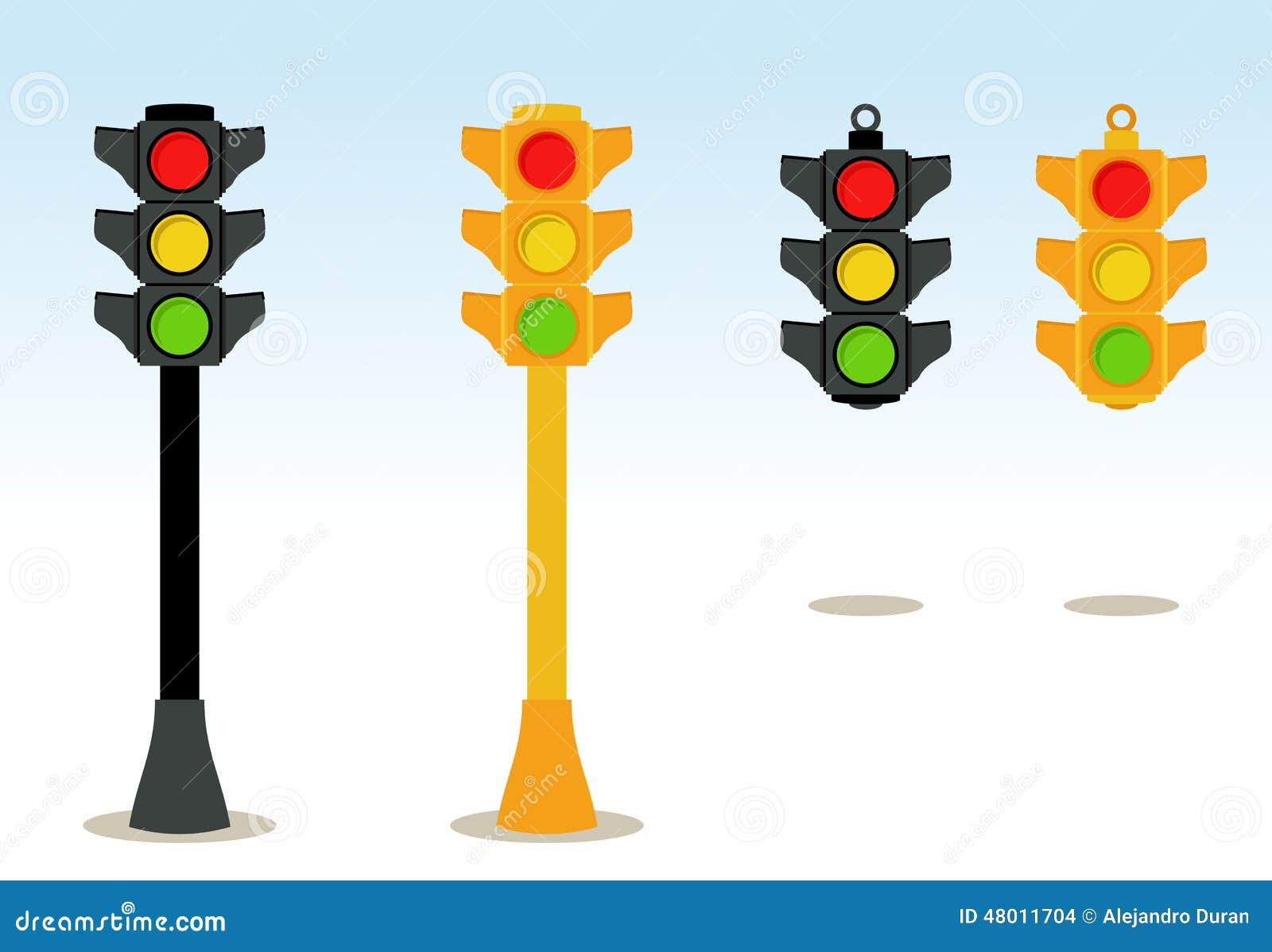 Jaune Rouge De Circulation De Feux Verts Illustration de Vecteur ...
