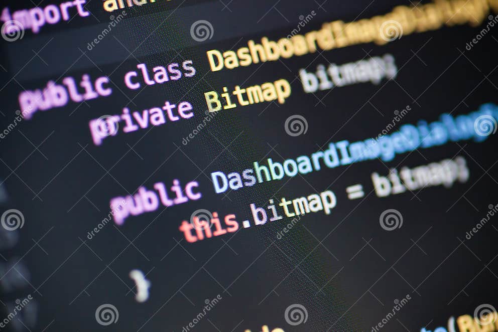 Java Android source code stock photo. Image of screen - 59098910