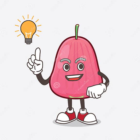 Java Apple Cartoon Mascot Character Get an Idea Stock Vector ...