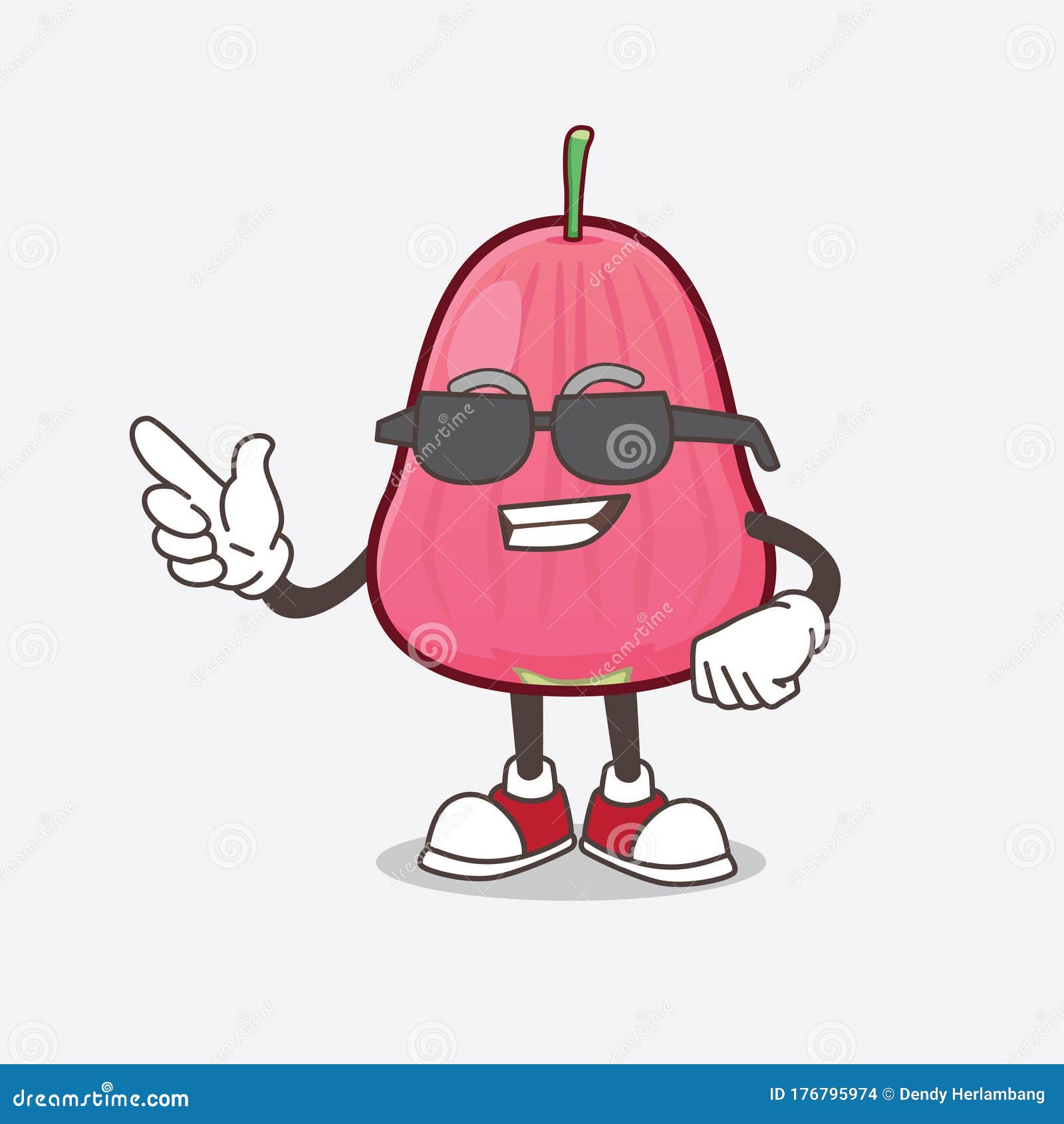 Java Apple. Half An Apple. Fruit Crop. Tropical Fruit. Cartoon Vector ...