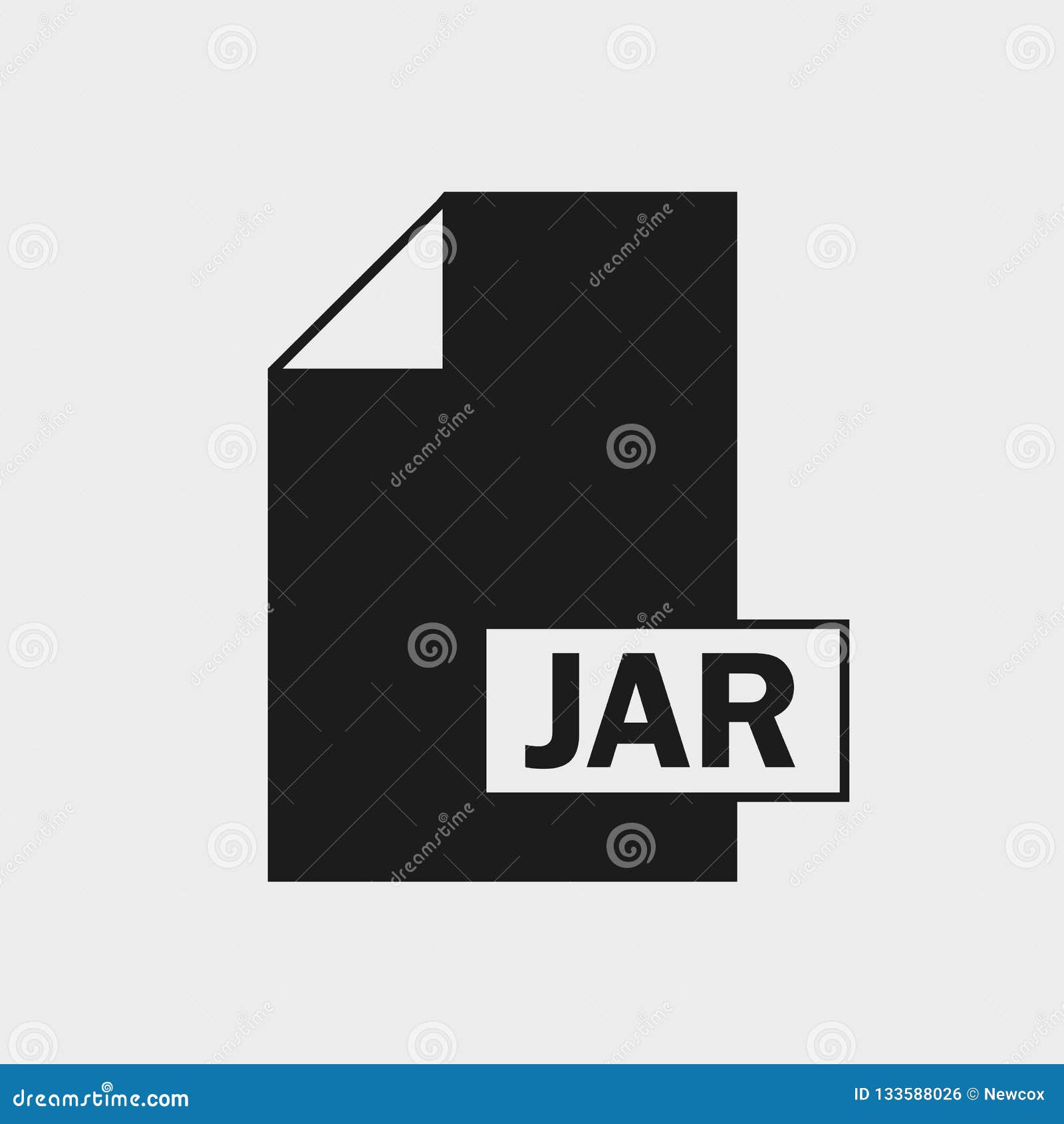 Java Archive JAR File Format Icon on Gray Background Stock Vector ...