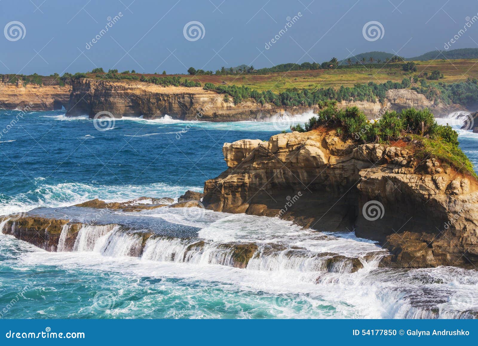 Java beach stock photo. Image of sunlight, blue, tree - 54177850