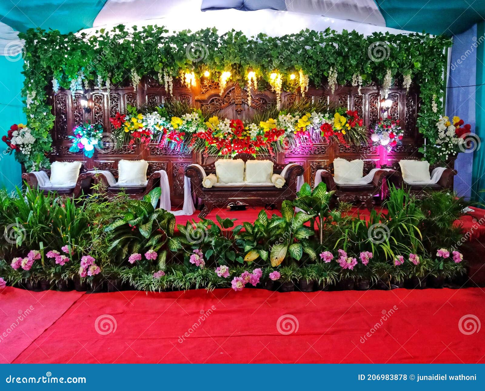Java decoration wedding stock photo. Image of people - 206983878