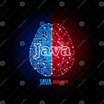 Java developer concept stock illustration. Illustration of data - 72760816