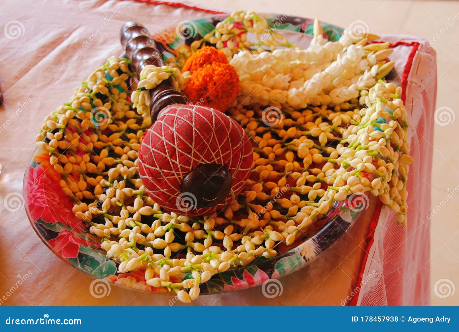 Java Drum Stick with Wood Handle for Beating Gongs Stock Photo - Image ...