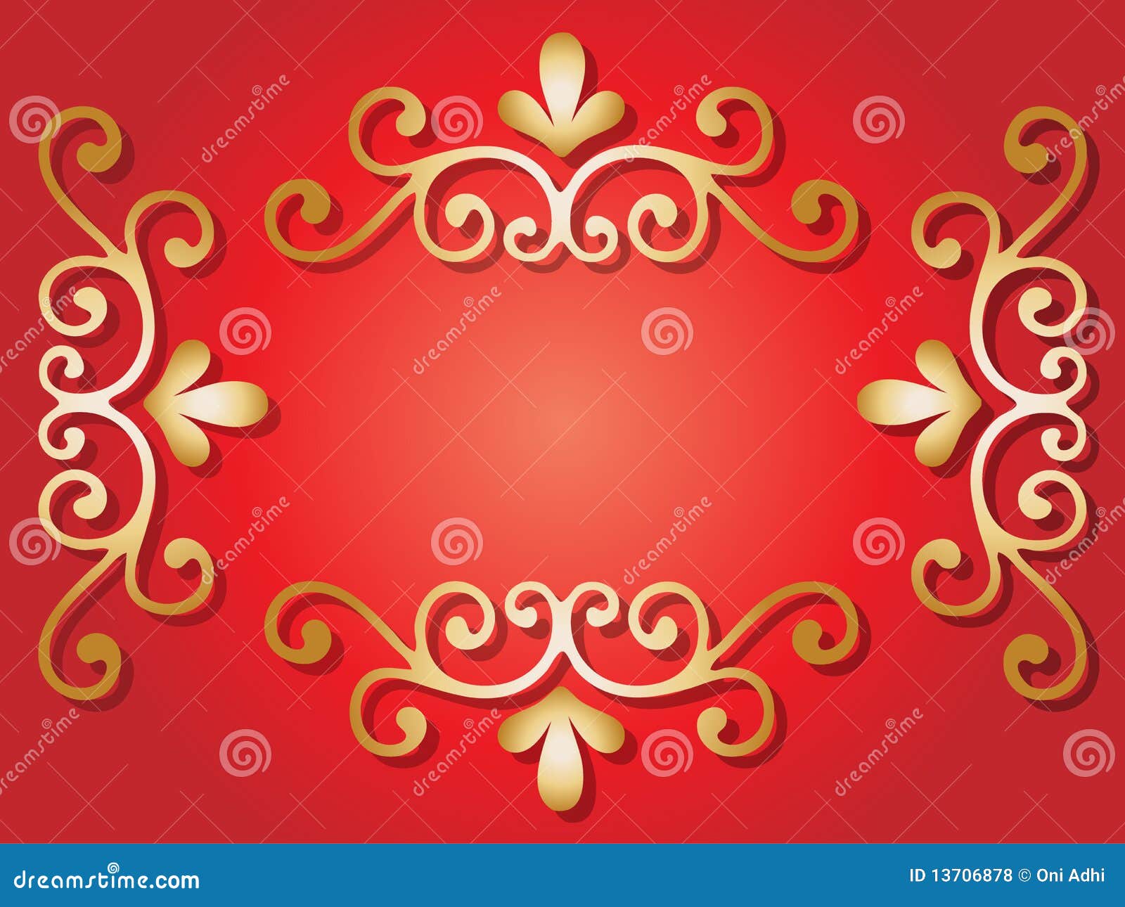 Java floral ornament frame stock illustration. Illustration of deco ...