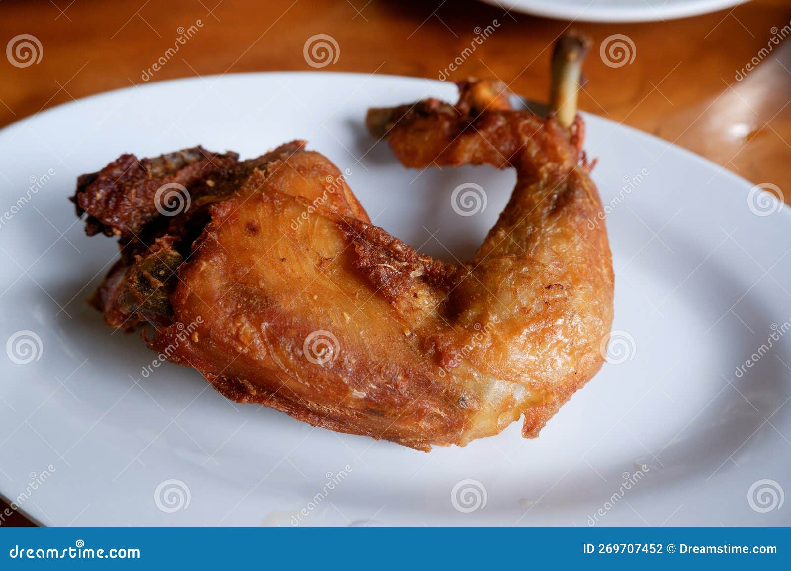 Java Fried Chicken. Delicious Indonesian Food Stock Photo - Image of ...