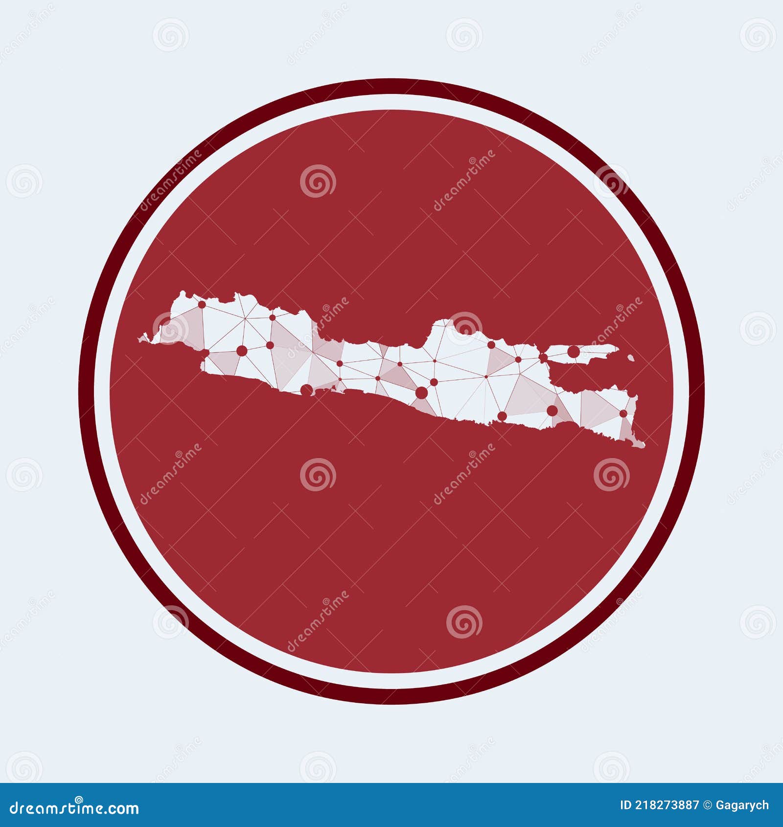 Java icon. stock vector. Illustration of indonesia, icon - 218273887