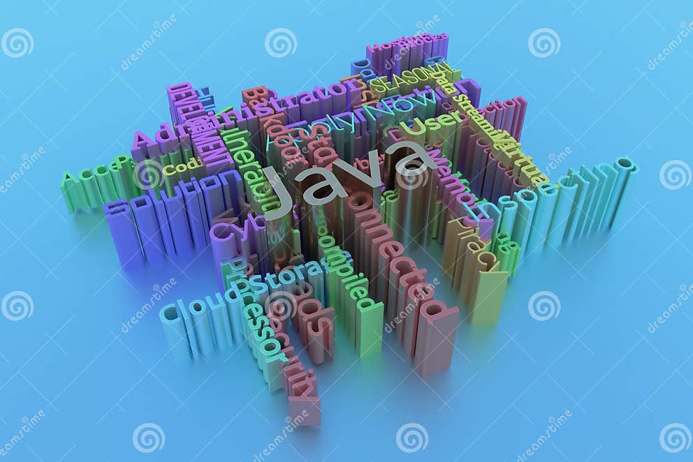 Java, ICT, Information Technology Keyword Words Cloud. for Web Page ...