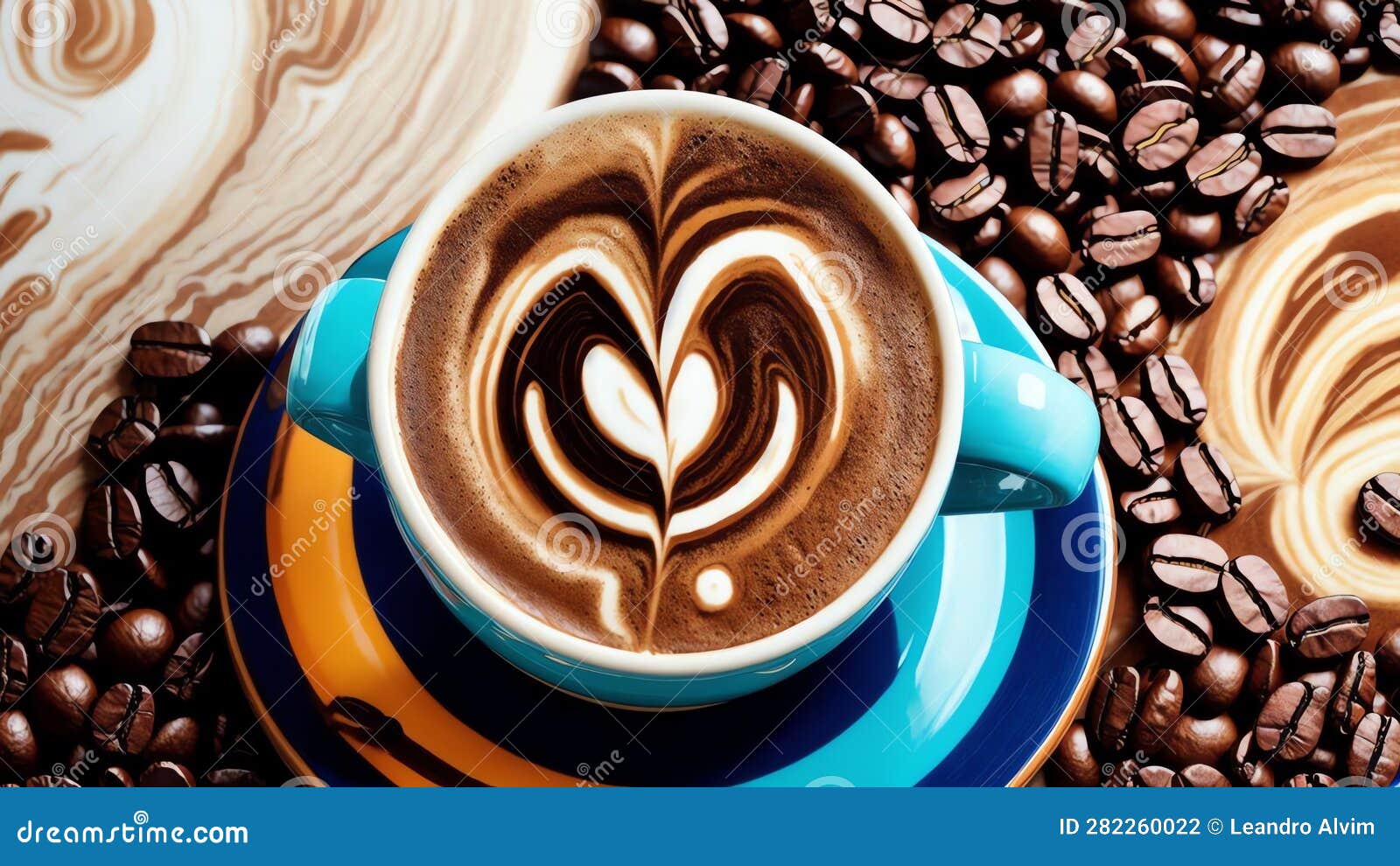 Java Joy a Colorful Celebration of National Coffee Day.AI Generated ...