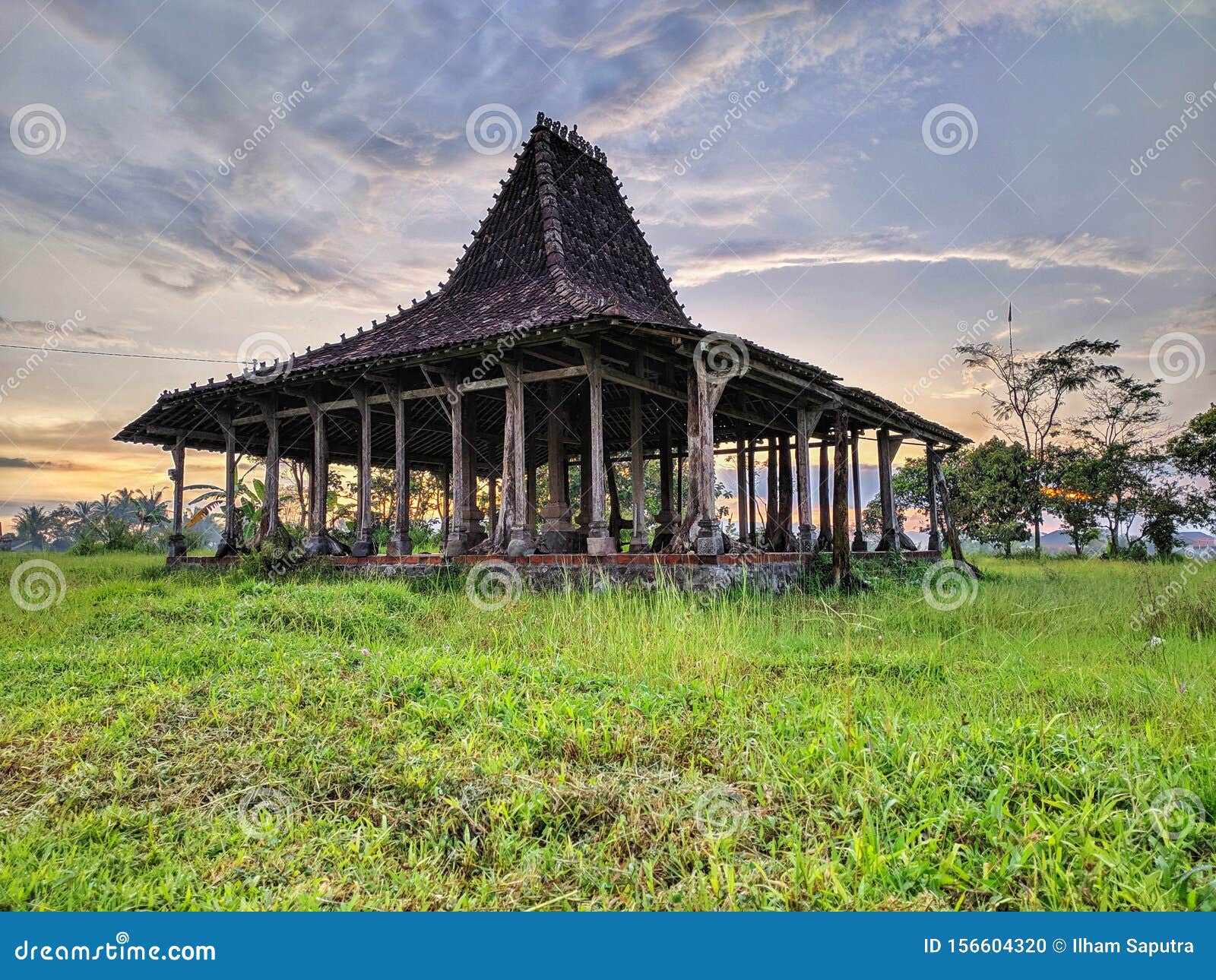 Limasan Traditional House Royalty-Free Stock Image | CartoonDealer.com ...