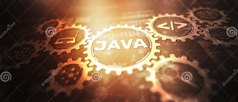 Java Programming Language Web Development Concept. Technology Internet ...