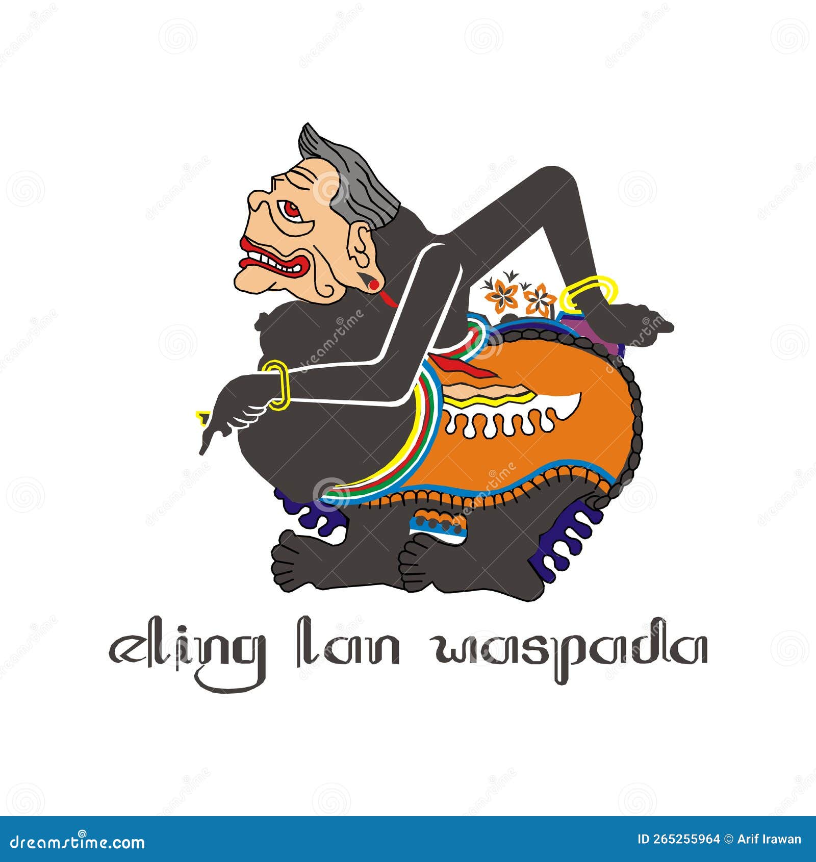 JAVA PUPPET SEMAR LEGEND VECTOR ART Stock Illustration - Illustration ...