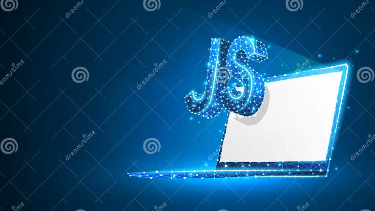 Java Script Coding Language Sign on White Notebook Screen. Device ...
