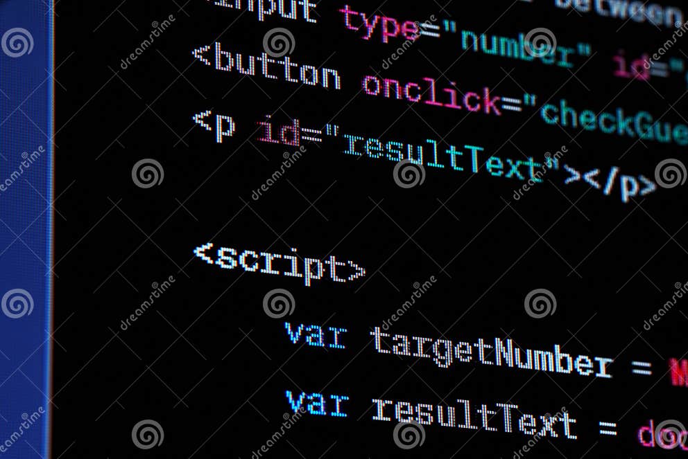 Java Script Source Code Stock Image Image Of Information 280704925 7535