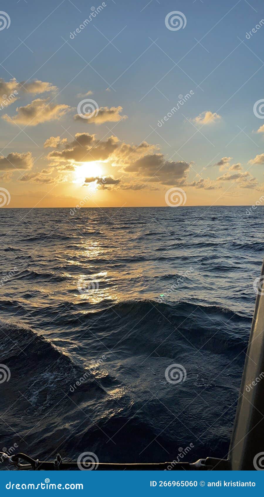 Java sea sunset stock photo. Image of sunset, java, calm - 266965060