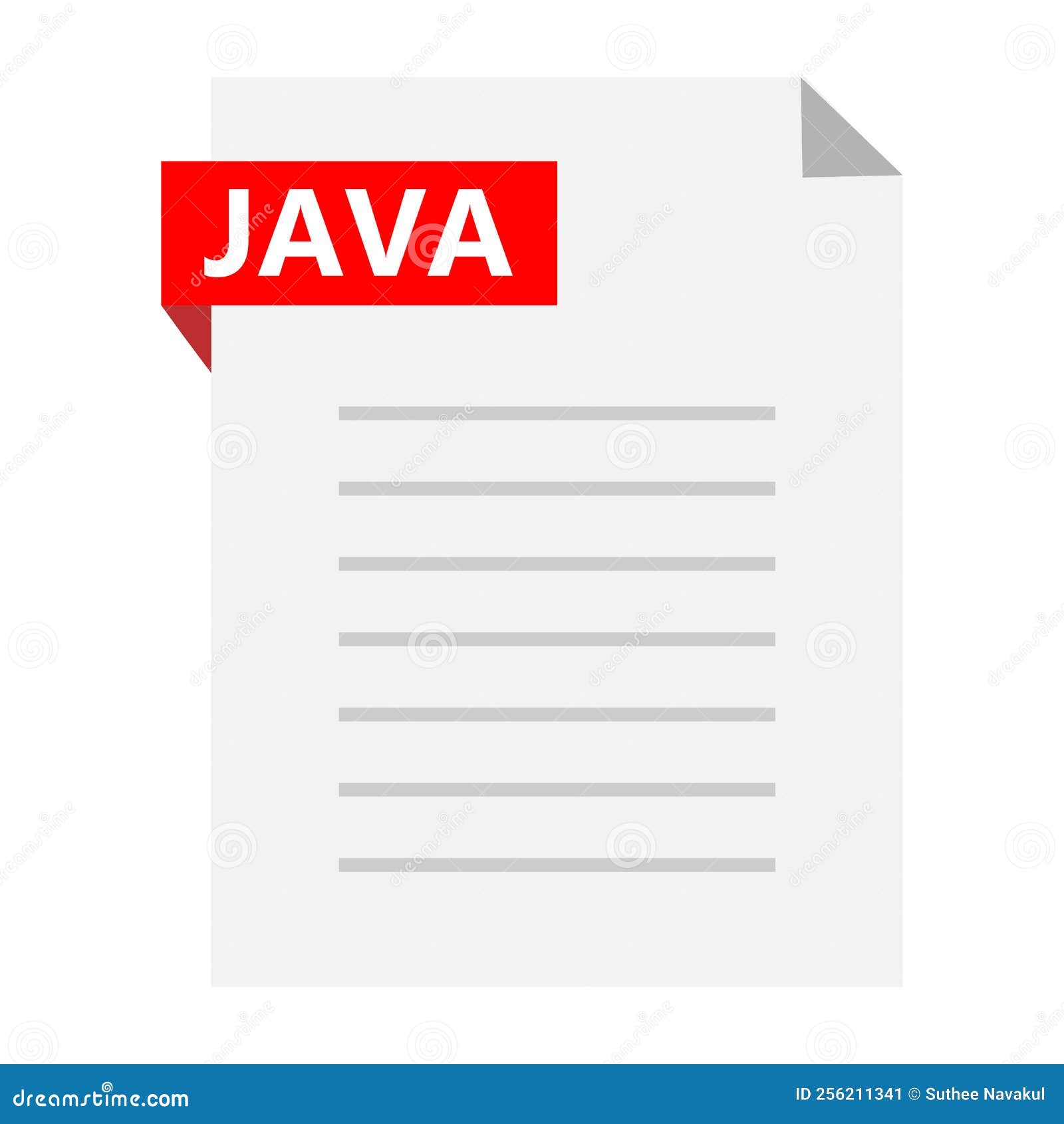 Java Source Code File Icon Java Extension File Sign Flat Style Stock Vector Illustration Of
