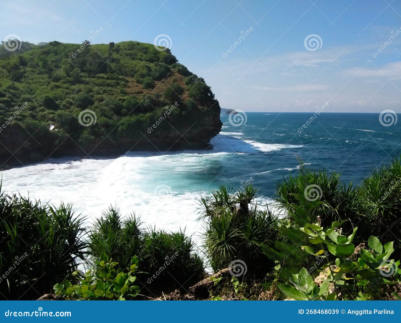 Java south beach stock image. Image of vacation, cliff - 268468039