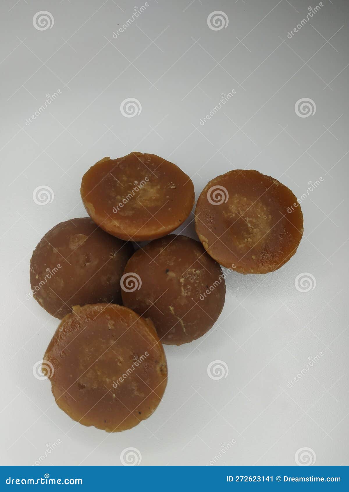 Java Sugar or Brown Sugar or Palm Sugar in Cube on White Background ...
