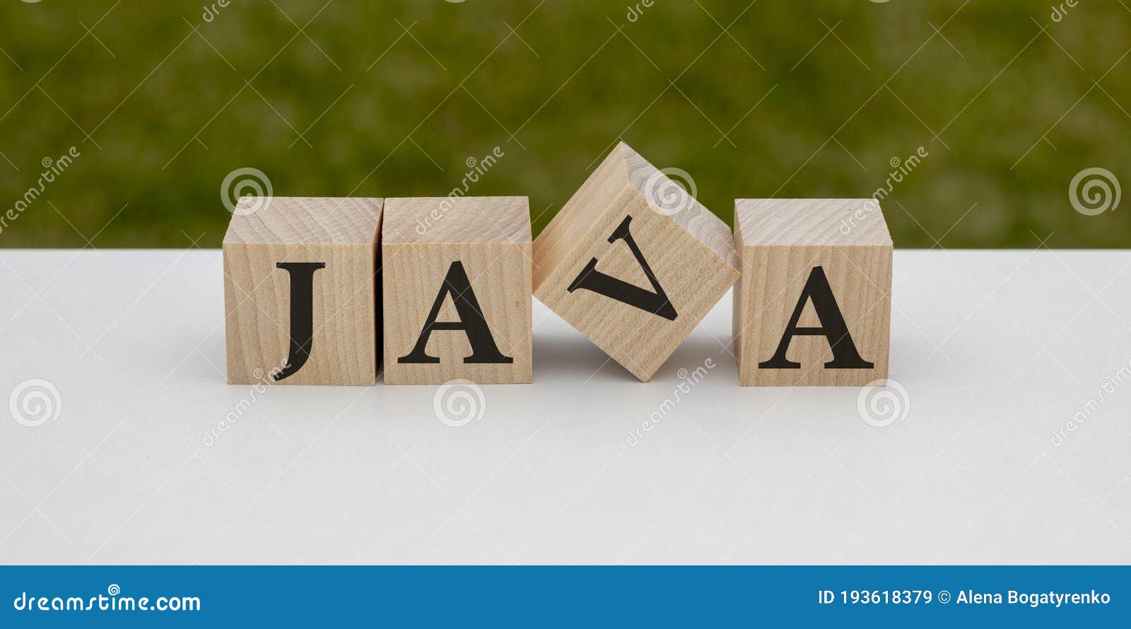 Java - Word Written on Wooden Blocks Stock Image - Image of block ...