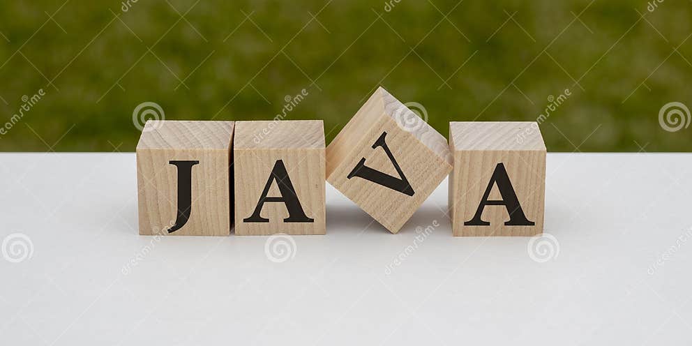 Java - Word Written on Wooden Blocks Stock Image - Image of block ...
