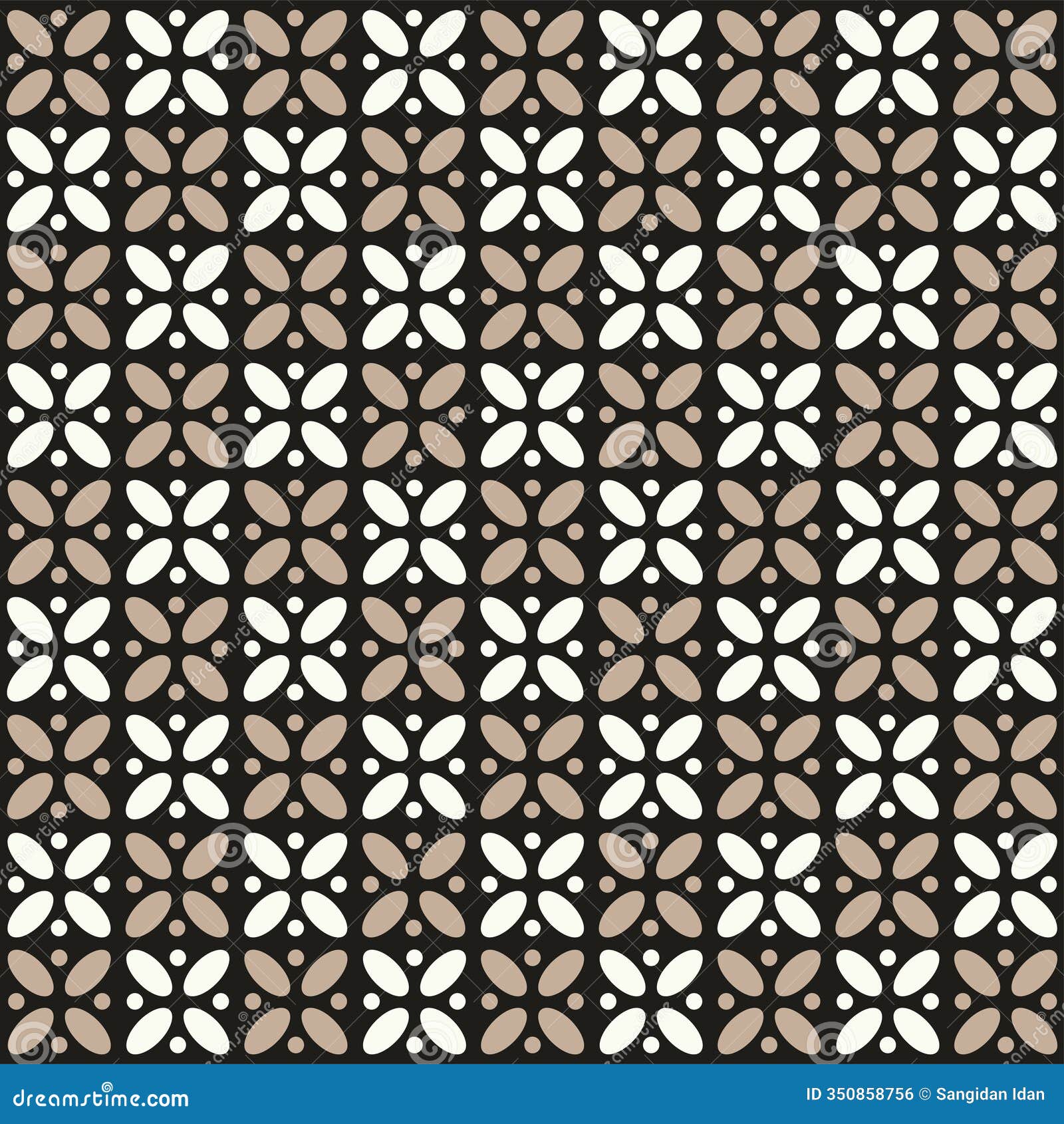 Javanese Batik Cloth Texture Vector Element Design Template Stock ...