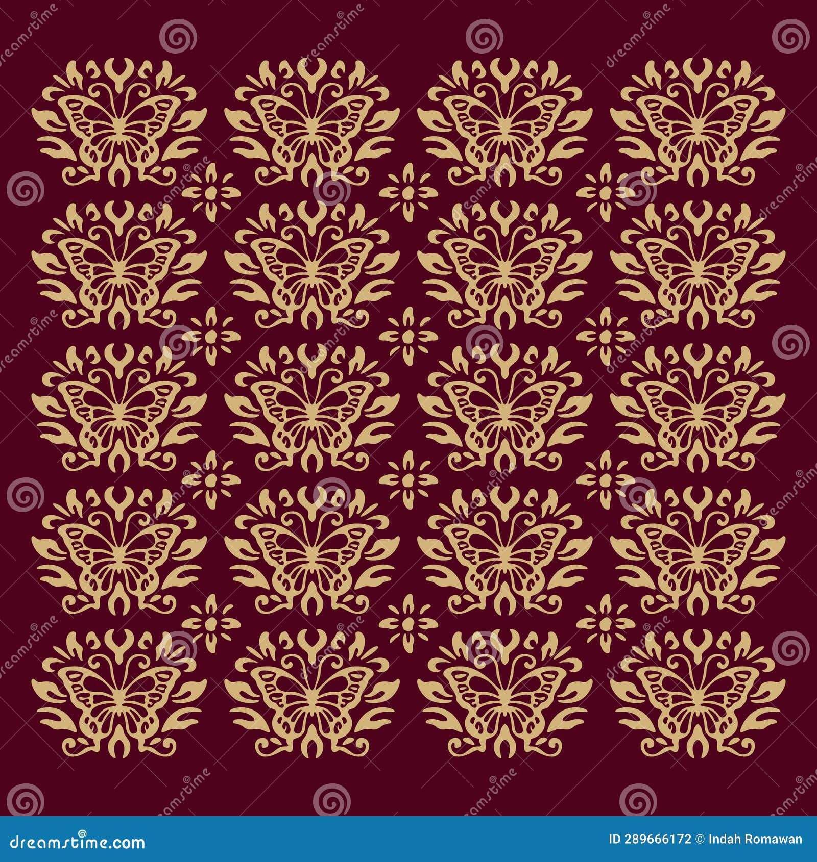 Javanese Batik Icon Seamless Pattern Stock Vector - Illustration of ...