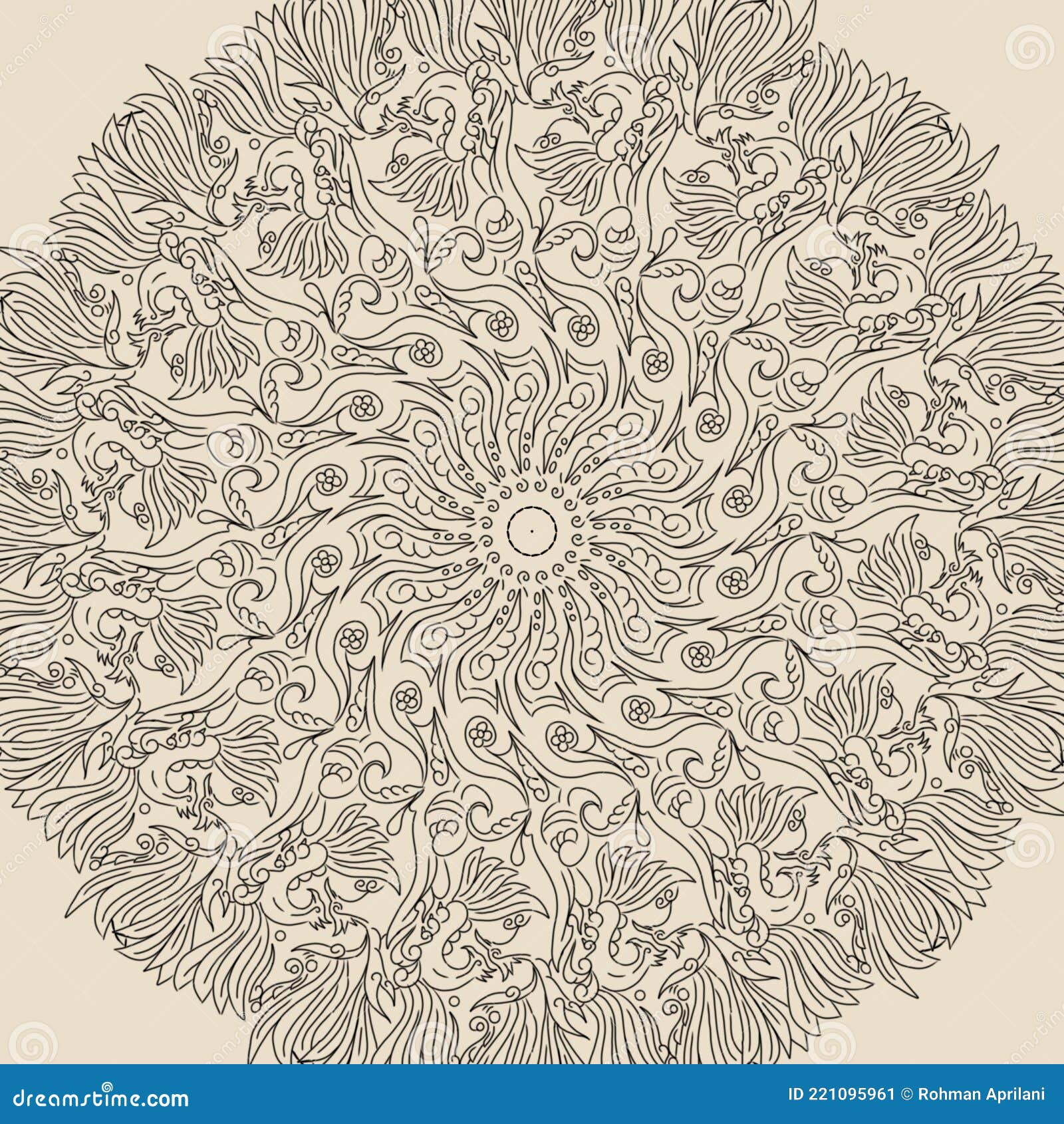 Javanese Culture, Rounded Batik Hand Drawing Stock Illustration ... Javanese Culture, Rounded Batik Hand Drawing Stock Illustration ...