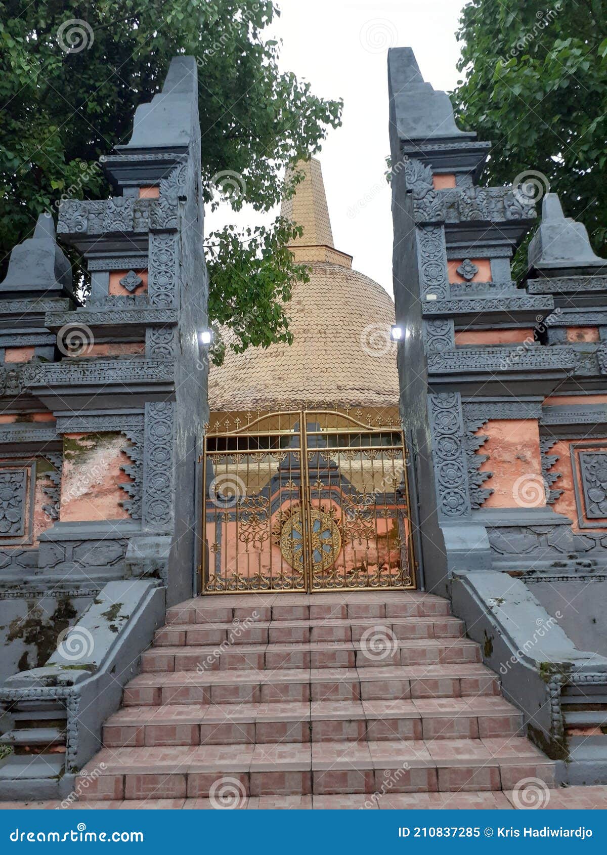 Javanese Gate Traditional stock image. Image of wood - 210837285