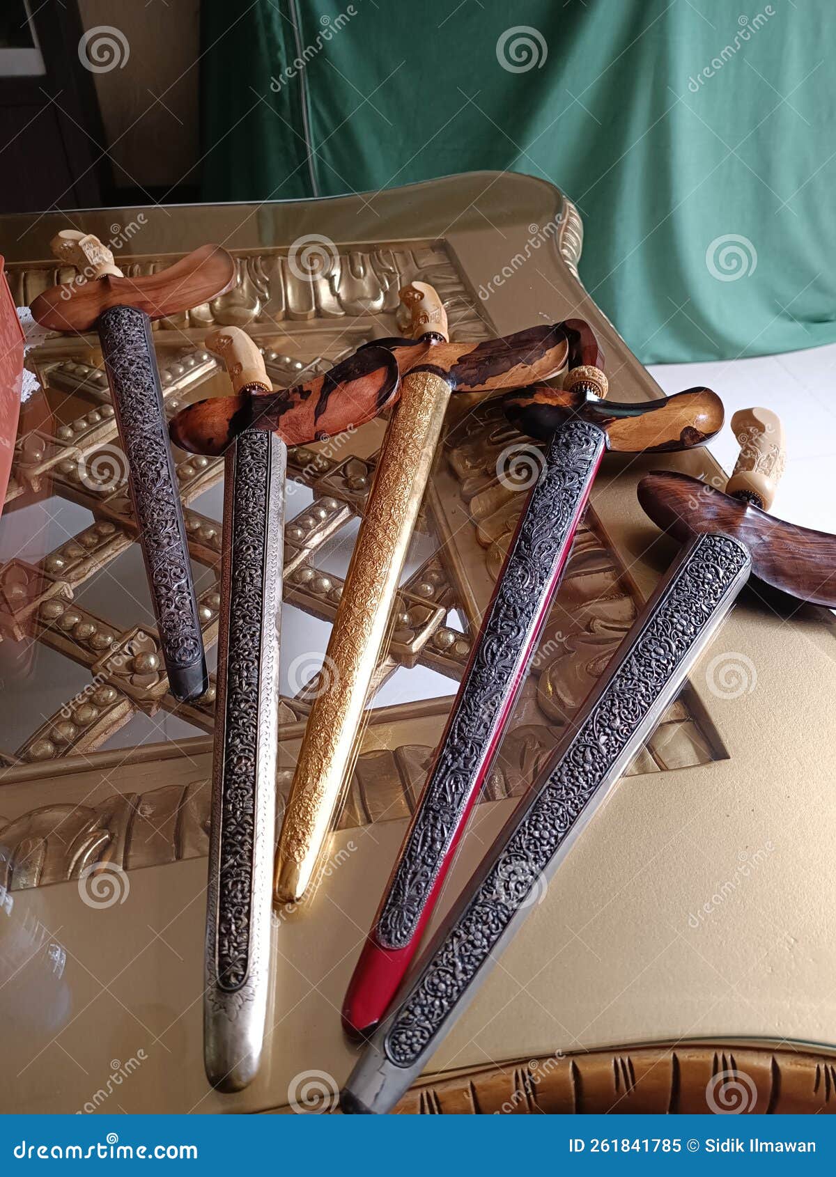 Javanese Keris stock image. Image of sculpture, wood - 261841785