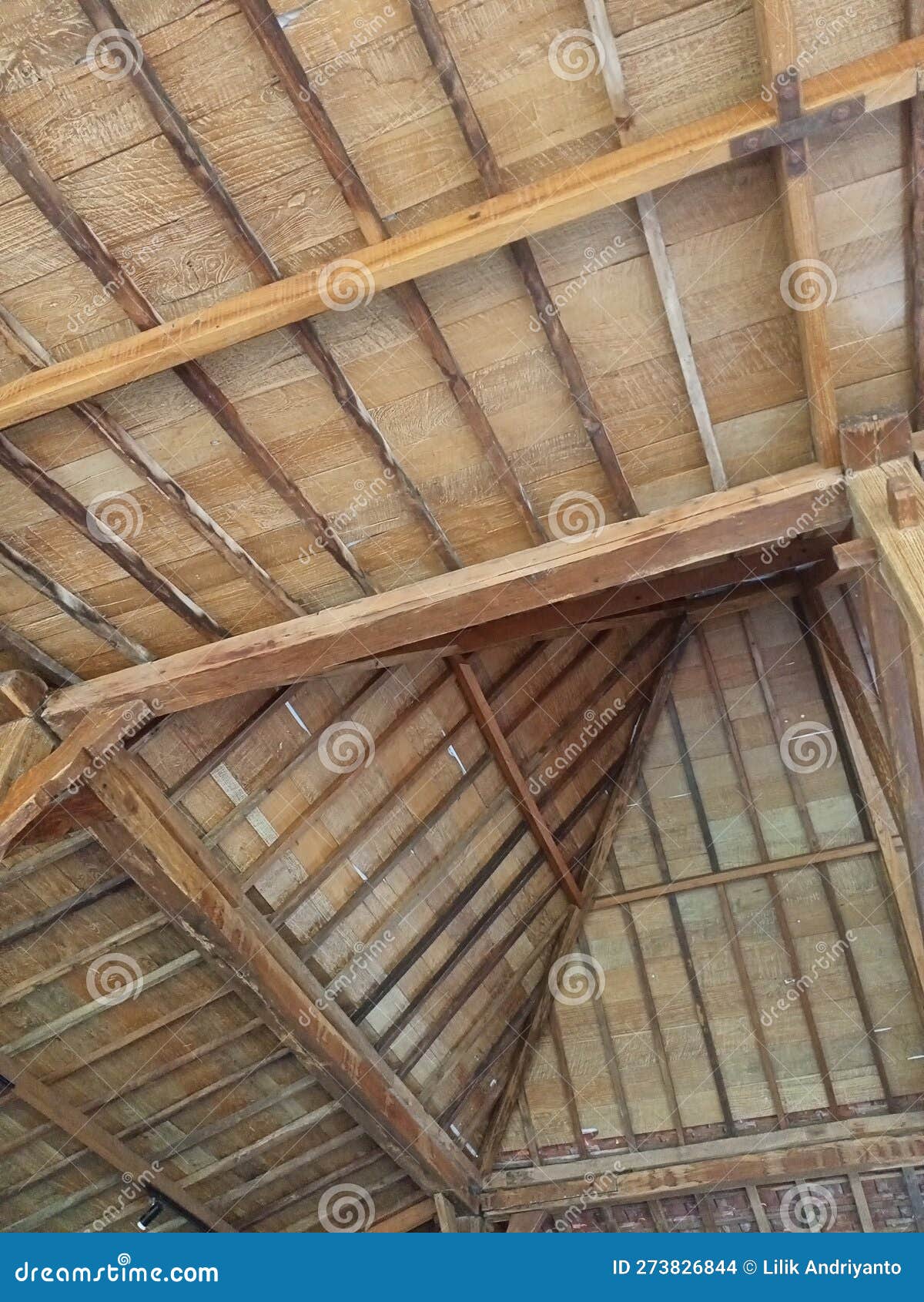 Javanese limasan ceiling stock photo. Image of floor - 273826844