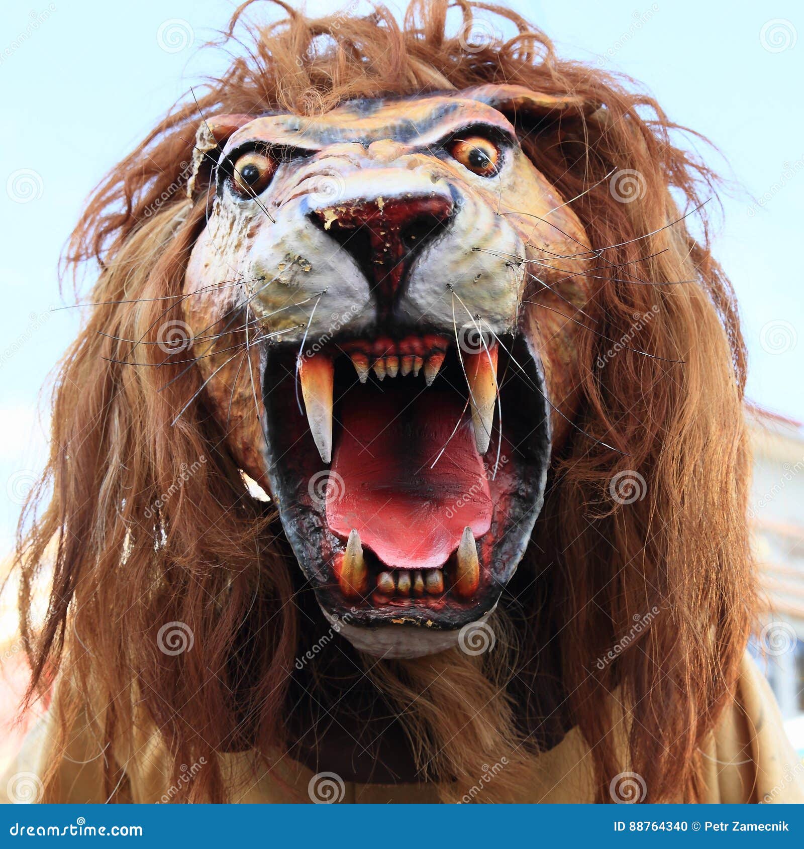 Javanese mask of lion stock photo. Image of predator - 88764340