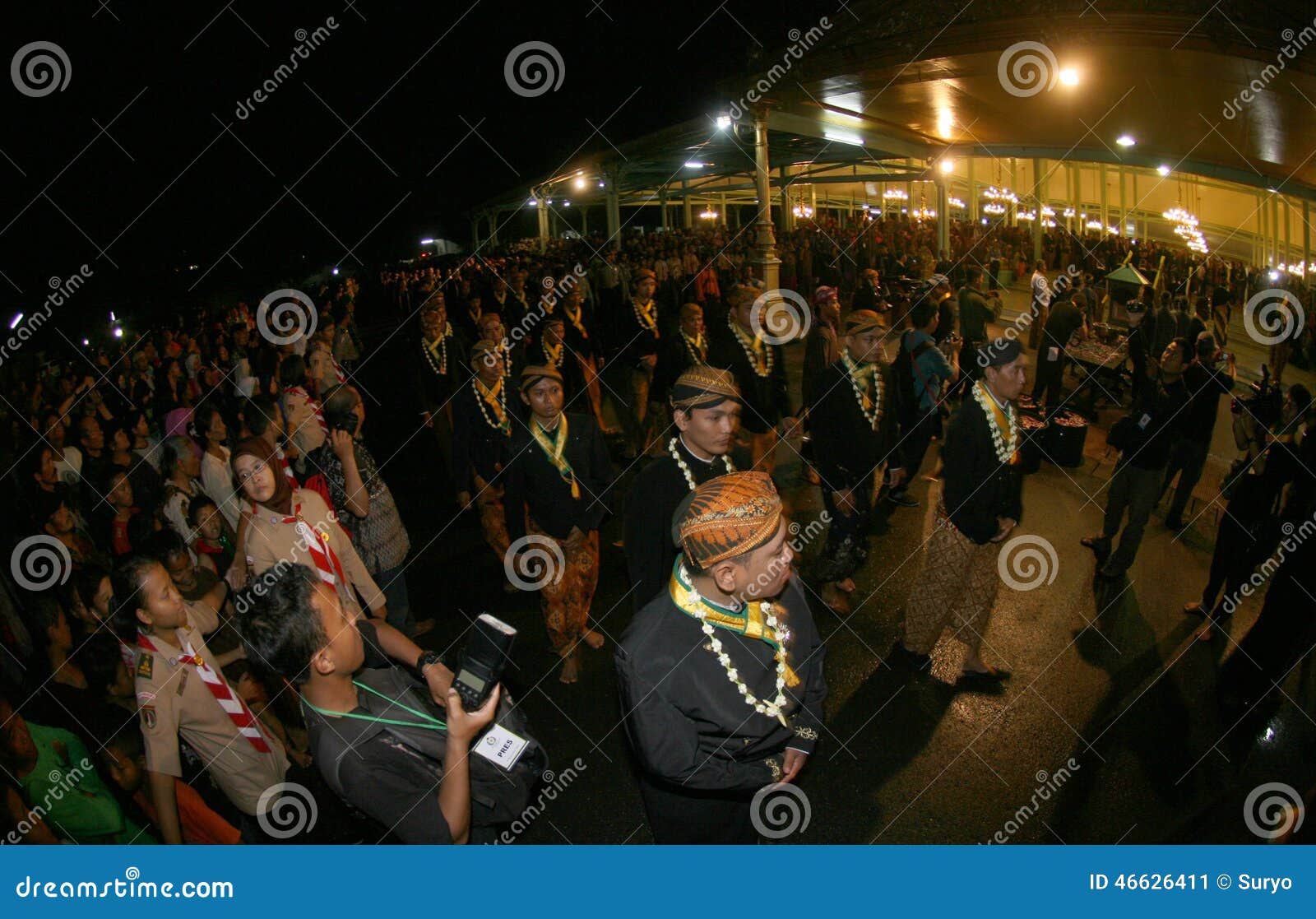 Javanese new year editorial photo. Image of crowd, java - 46626411
