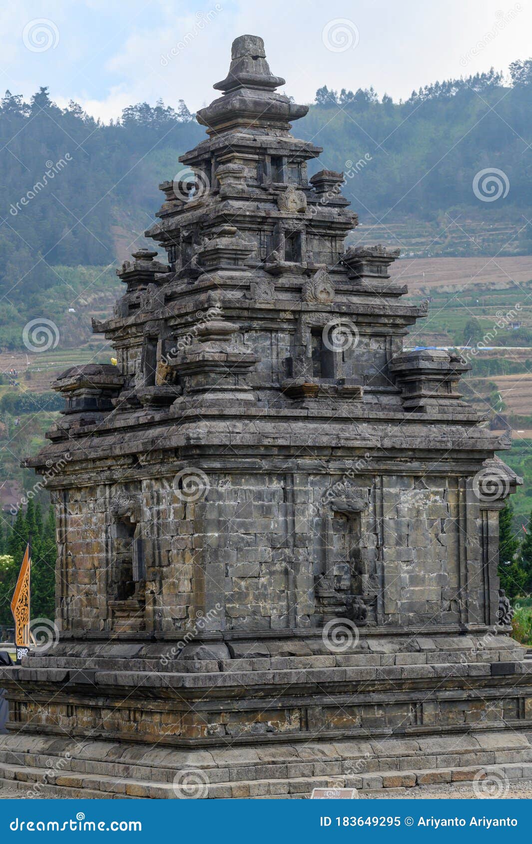 Javanese Old Temple in Dieng Plateau Indonesia Stock Image - Image of ...