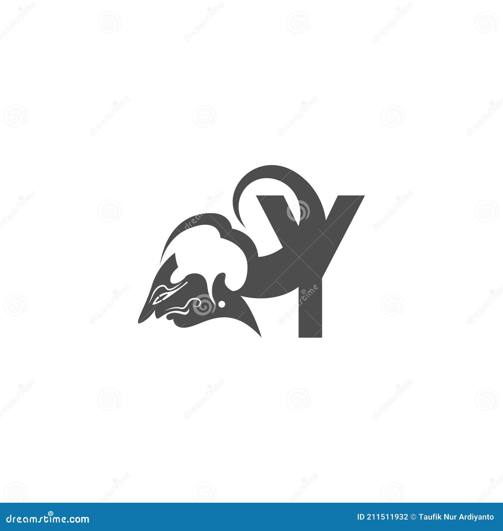 Javanese Puppet Icon with Letter Logo Design Vector Illustration Stock ...