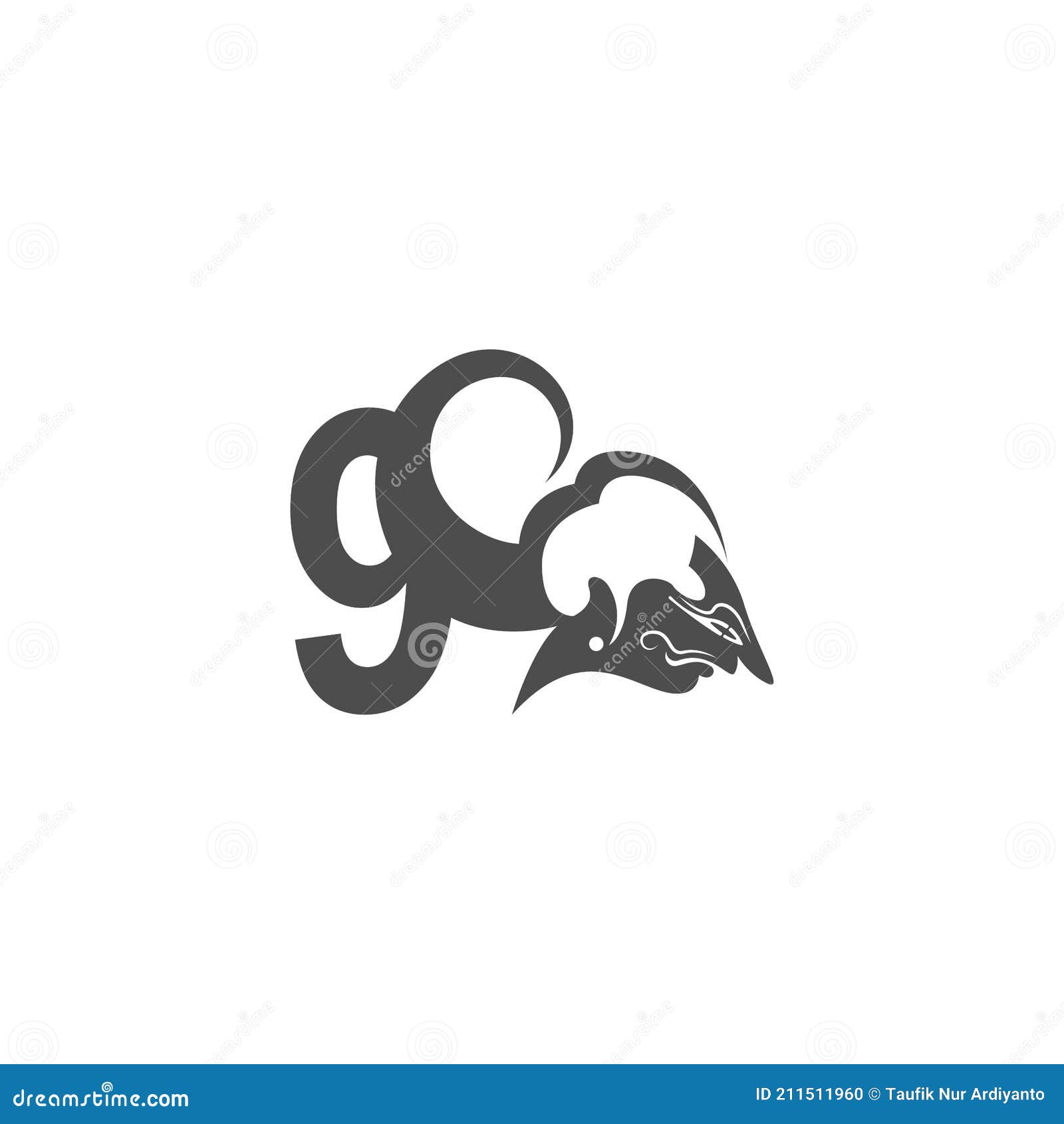 Javanese Puppet Icon with Number Logo Design Vector Illustration Stock ...