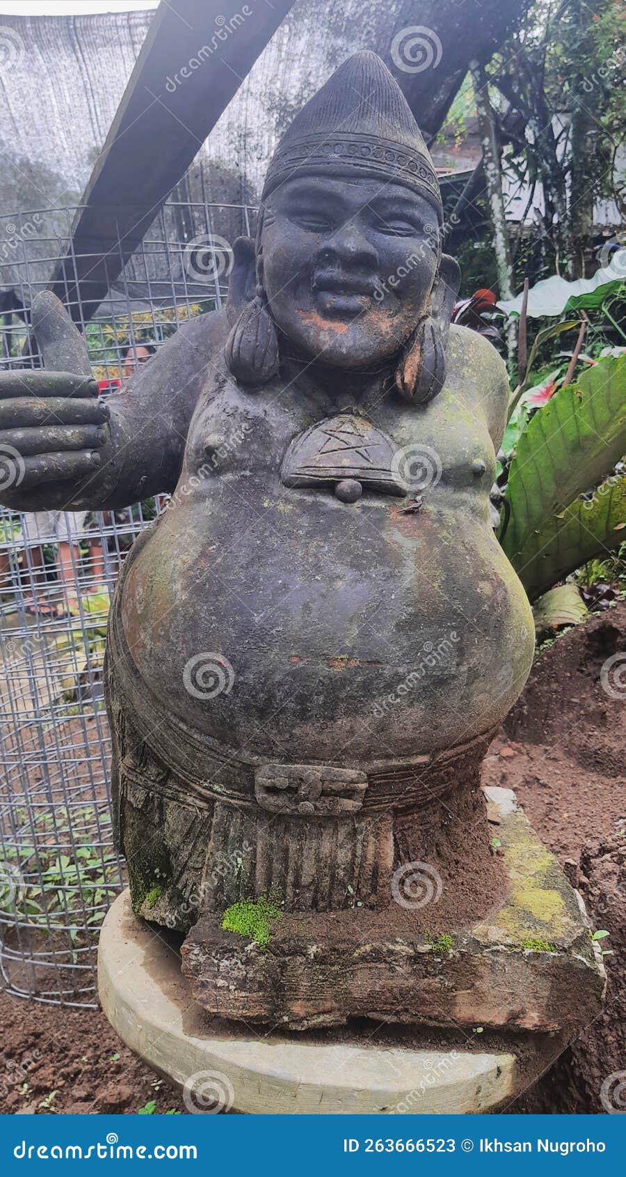 Javanese stone statue stock image. Image of body, david - 263666523