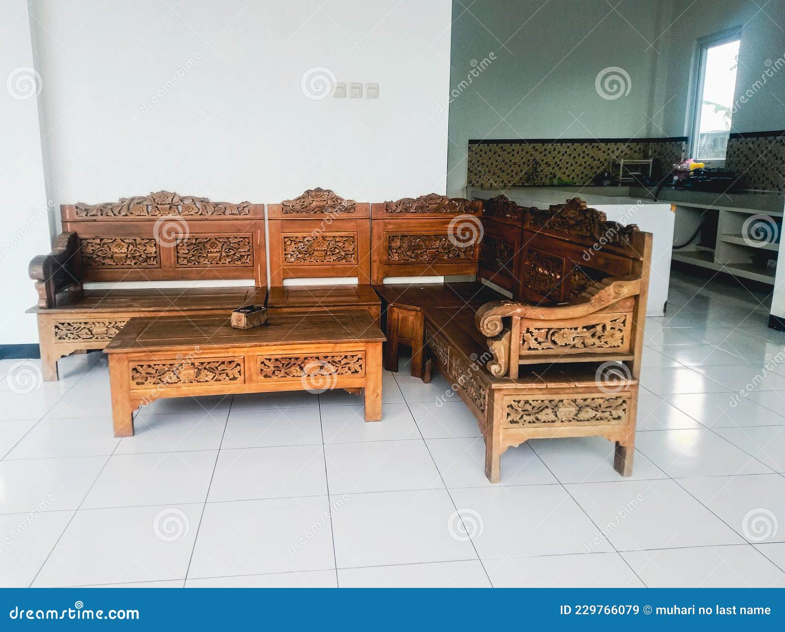 Javanese Traditional Chair Made from Wood Stock Image - Image of ...