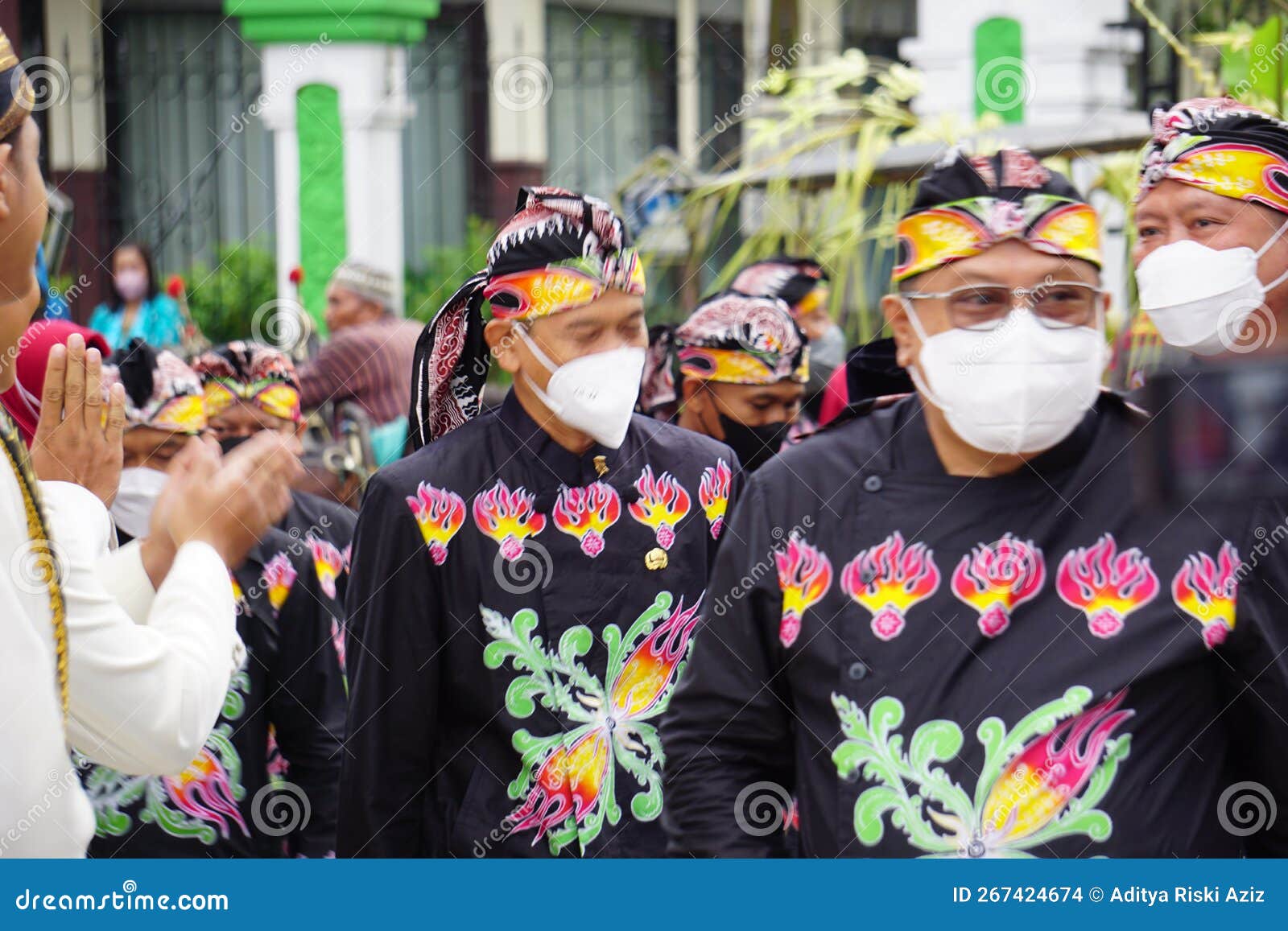 Javanese with Traditional Cloth on Celebration Grebeg Pancasila ...