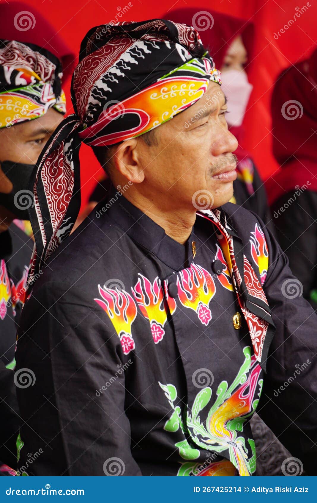 Javanese with Traditional Cloth on Celebration Grebeg Pancasila ...