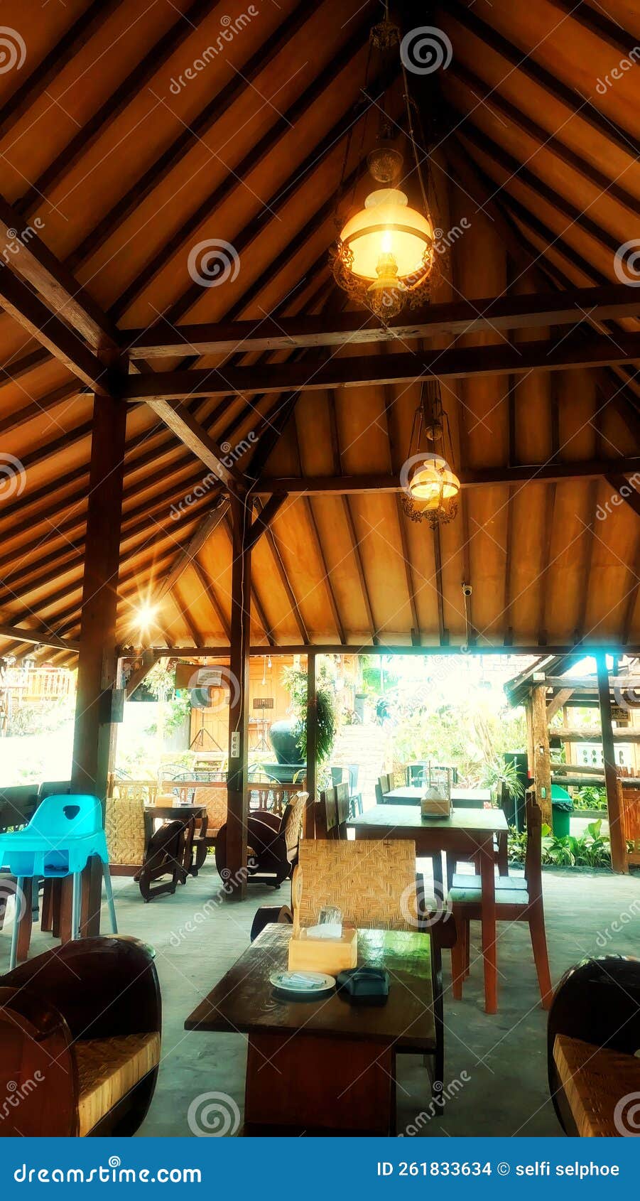 Javanese Traditional Dining Place Stock Photo - Image of traditional ...