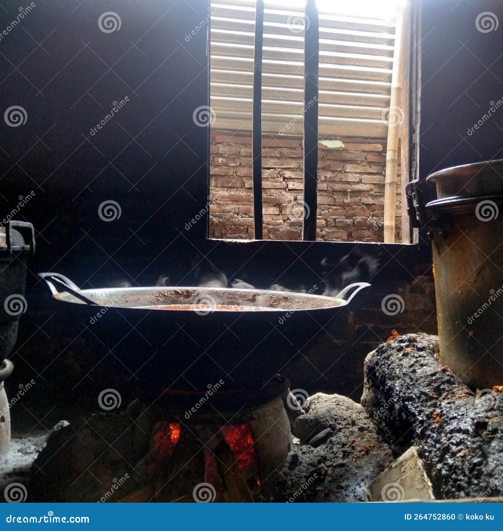 Javanese Traditional Kitchen Stock Photo - Image of mbah, kitchen ...
