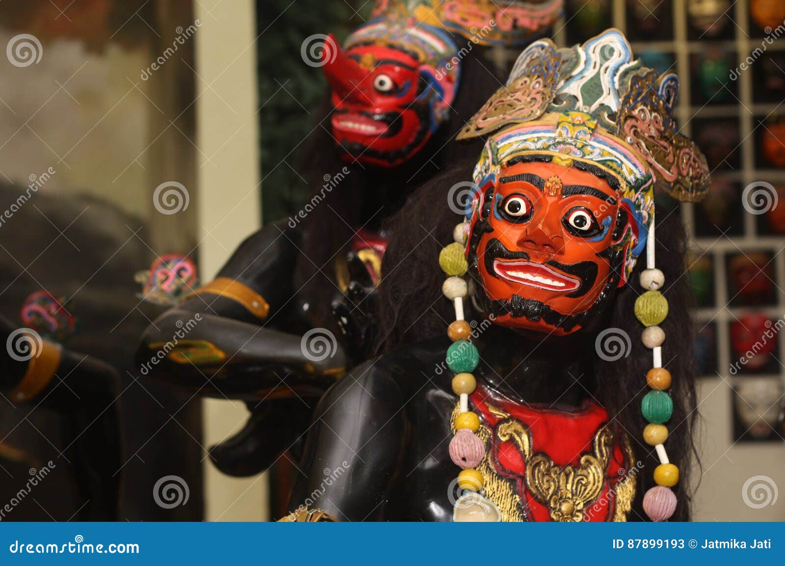 Javanese Traditional Puppet Mask. Stock Image - Image of ramayana ...