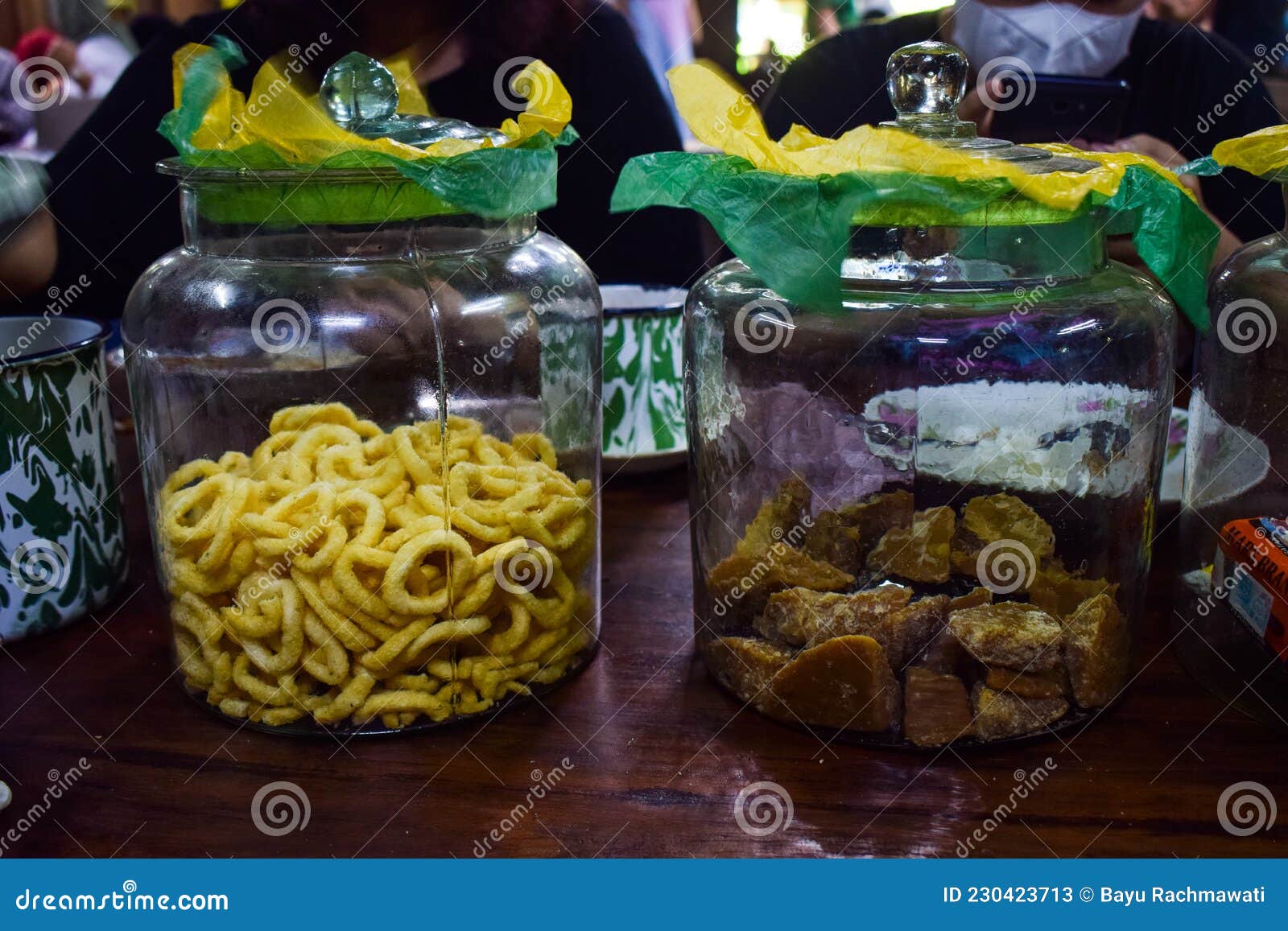 Javanese Traditional Snack in a Glass Jar Stock Image - Image of glass ...
